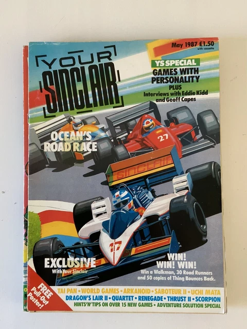 YOUR SINCLAIR MAGAZINE - Retro 80S Spectrum - May 1987 £7.50 - PicClick UK