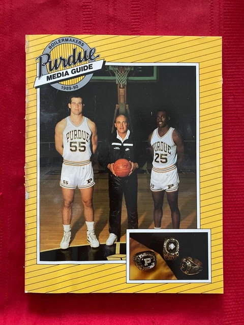 1989-1990 NCAA PURDUE Boilermakers basketball guide média / No. 10 ...
