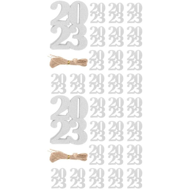80 PCS TAG Graduation Glitter 2023 Cutouts Graduation Glitter 2023 ...