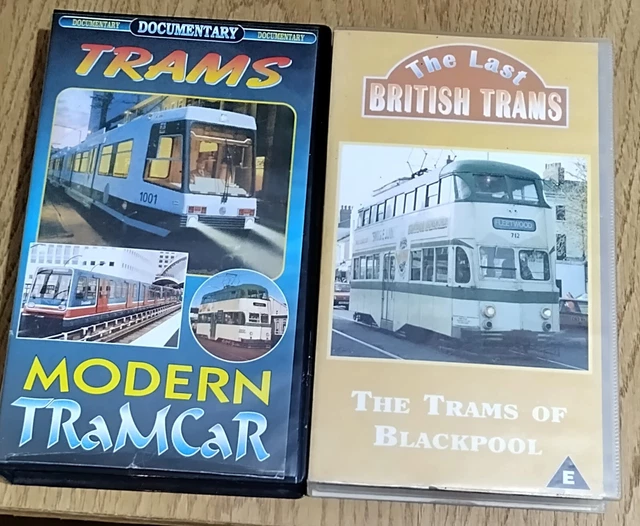 TRAM VHS VIDEOS X2 Trams Of Blackpool , Modern Tramcar £6.99 - PicClick UK