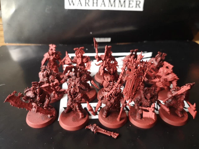 AOS WARHAMMER OLD World Blades of Khorne Chaos Blood Warriors x15 EUR ...