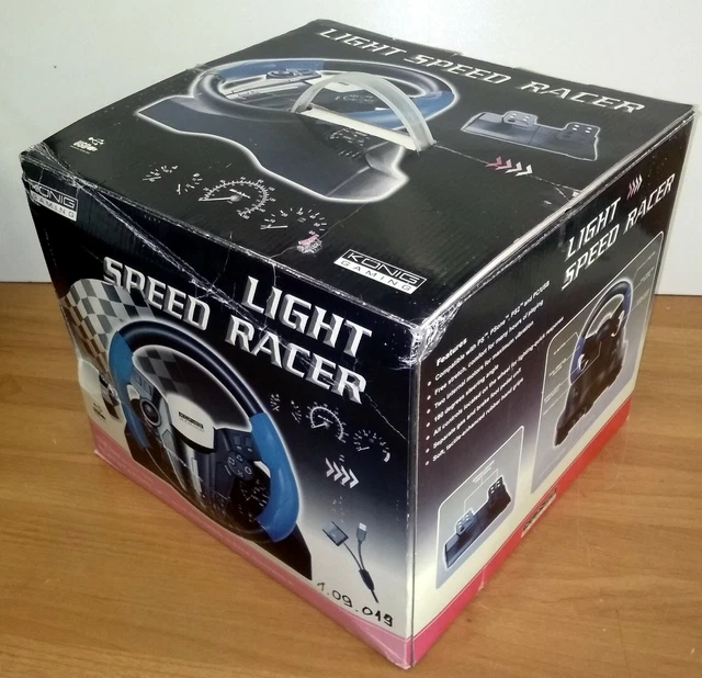 KONIG GAMING LIGHT Speed Racer Game Wheel 10 for ps, ps2, pc/usb £59.40 ...