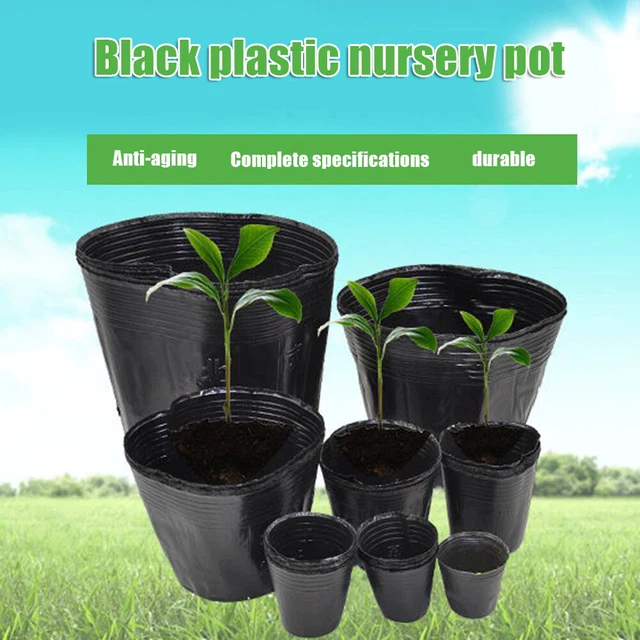 50 PCS PLASTIC Seedlings Starter Pot Plants Nursery Pot Home Garden ...