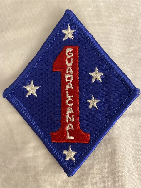 WW2 1ST MARINE Division Guadalcanal Shoulder Patch U.s.m.c. Marine ...