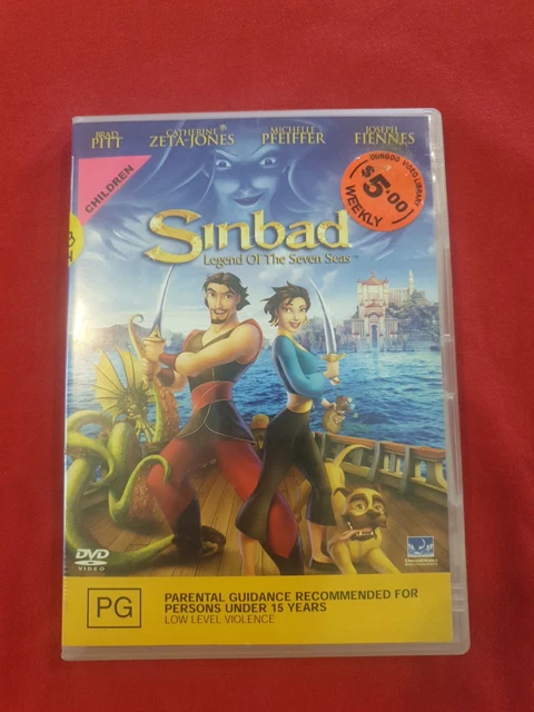 SINBAD LEGEND OF The Seven Seas DVD Region 2 -4 🇦🇺Family Disc Ex Rental ...