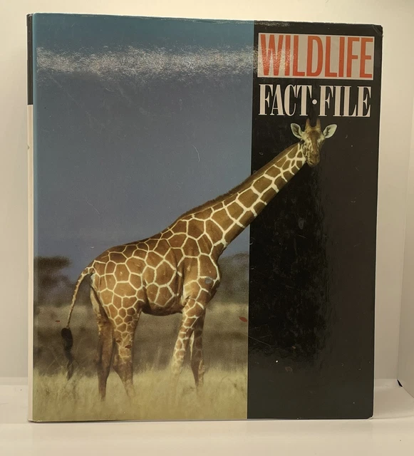 VINTAGE 90S WILDLIFE Fact-File Cards and Binder With 174 Education ...