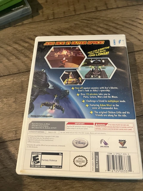 DISNEY'S CHICKEN LITTLE: Ace in Action (Nintendo Wii, 2006) COMPLETE ...