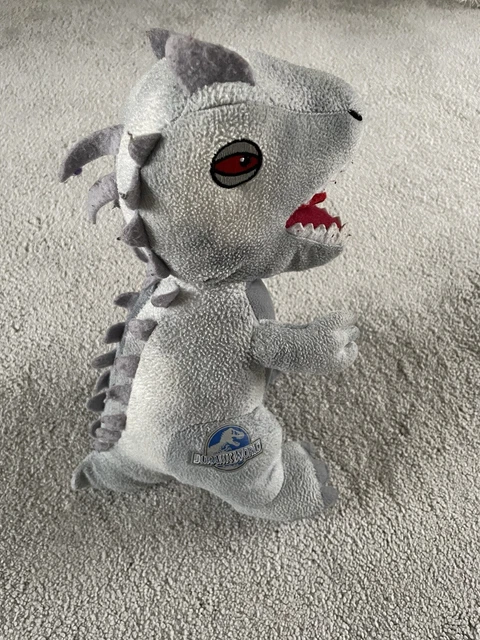 JURASSIC WORLD INDOMINUS Rex 10" Plush Soft Toy Dinosaur White / Silver ...