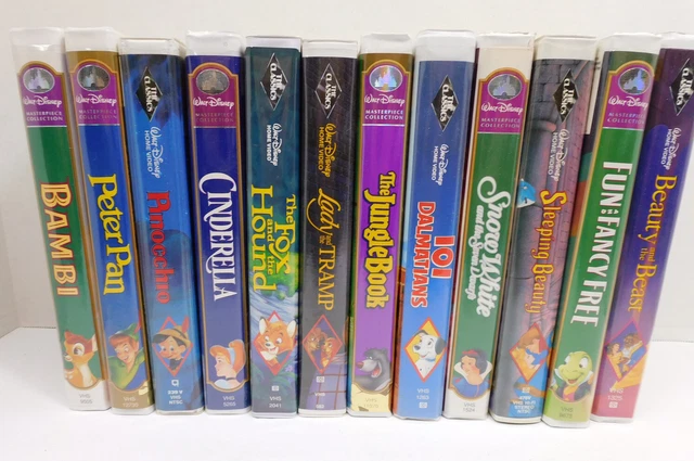 WALT DISNEY AND Childrens Animated Clamshell VHS Tape Movie Lot of 11 ...