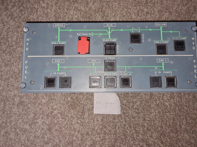 REAL AIRBUS A320 series OEM cockpit panel 40VU £239.00 - PicClick UK