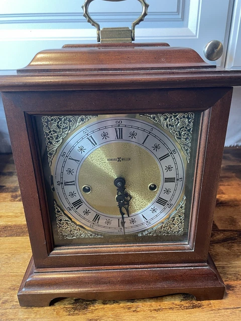 VINTAGE HOWARD MILLER Model 612-437 Mantle Clock Franz Hermle Movement No Key £98.87 - PicClick UK
