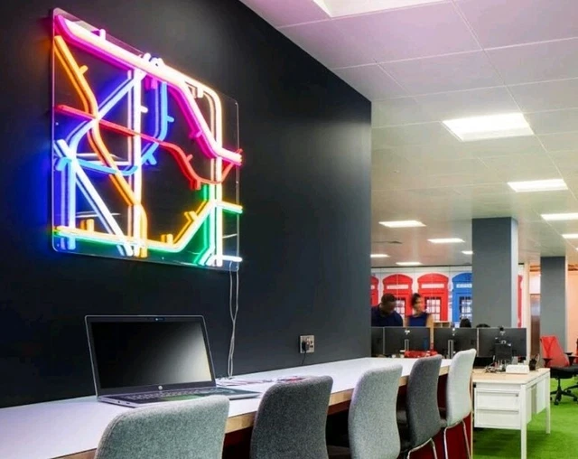 NEON LONDON UNDERGROUND Map - New Custom Made £319.00 - PicClick UK