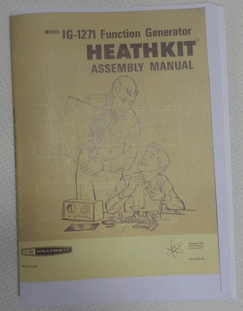 HEATHKIT IG-1271 GÉNÉRATEUR de fonctions manuel d'entretien Heathkit ...