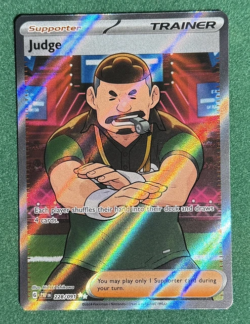 POKÉMON TCG JUDGE Scarlet & Violet: Paldean Fates 228/091 Holo Ultra ...