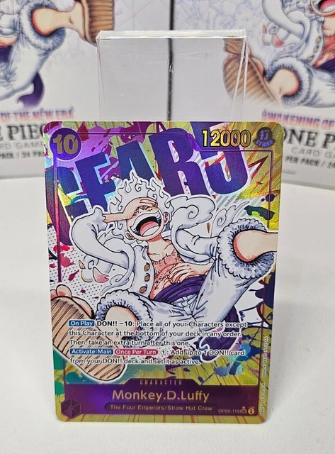 MONKEY D LUFFY OP05-119 SEC One Piece Card Game Awakening of the New ...