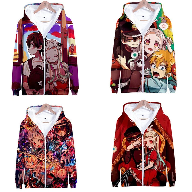 TOILET-BOUND HANAKO-KUN YUGI Amane Nene Yashiro Zip Hoodie Jacket ...