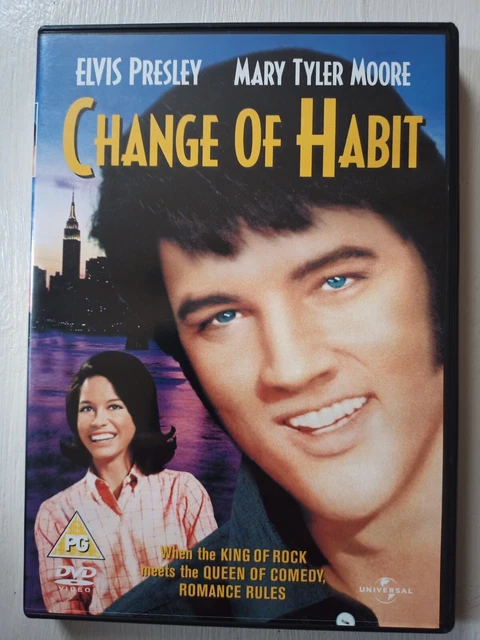 CHANGE OF HABIT (1969): Elvis Presley. Mary Tyler Moore. Uk Region 2 ...