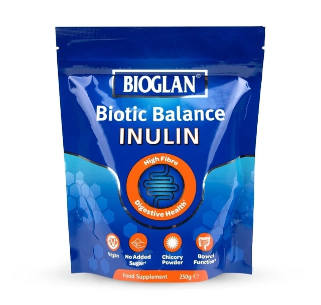 BIOGLAN BIOTIC BALANCE Inulin 250g Probiotic Digestive Health Support £ ...