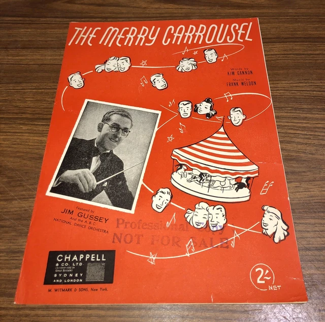 VINTAGE 1941 “THE MERRY CARROUSEL”. Featured by Jim Gussey & The ABC ...