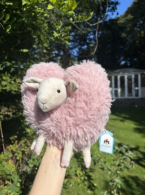 JELLYCAT PINK AIMEE Sheep Plush: Heart Detail Makes a Romantic ...