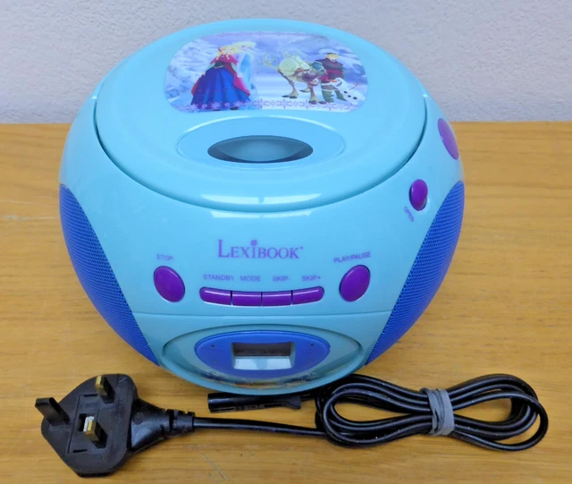 LEXIBOOK RCD102FZ DISNEY Frozen Boombox Radio CD Player with FM Radio ...