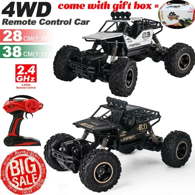 4WD RC CAR Large Remote Control Off-road Monster Truck Buggy Kids ...