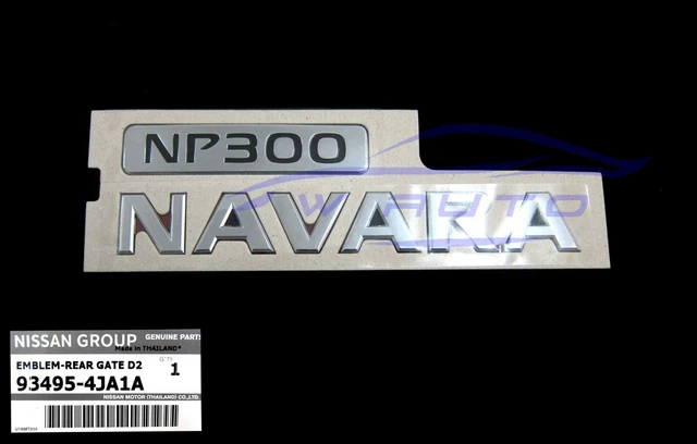 GENUINE CHROME EMBLEM Rear Gate Badge For Nissan Navara D23 NP300 2015 - 2021 EUR 50,64 ...