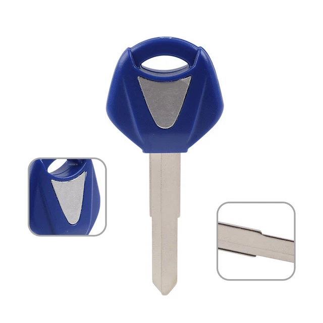BLUE MOTORCYCLE UNCUT Blank Key For Yamaha YZF R1 R6 YZF600 FZ1 FZ6 ...