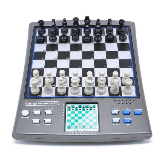 ICORE ELECTRONIC CHESS Set, Talking Computer Chess Board, 100 Preset ...