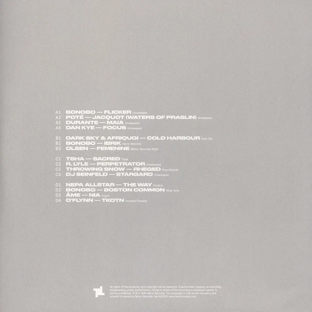 BONOBO - FABRIC Presents: Bonobo (Vinyl 2LP - 2019 - UK - Original) EUR 28,99 - PicClick FR