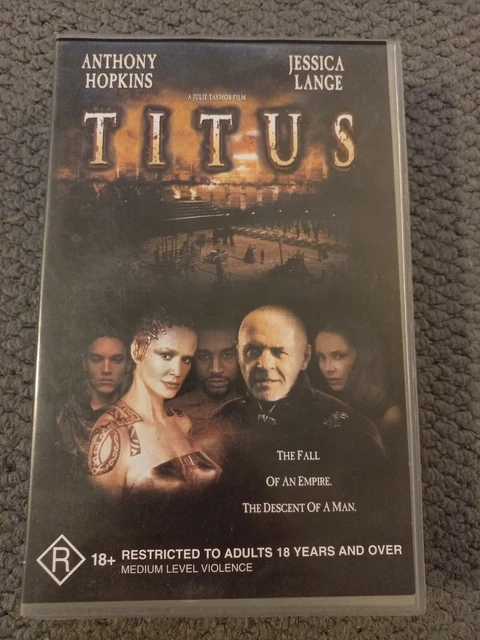 TITUS - VHS Tape - Thriller - Anthony Hopkins & Jessica Lange $5.00 ...