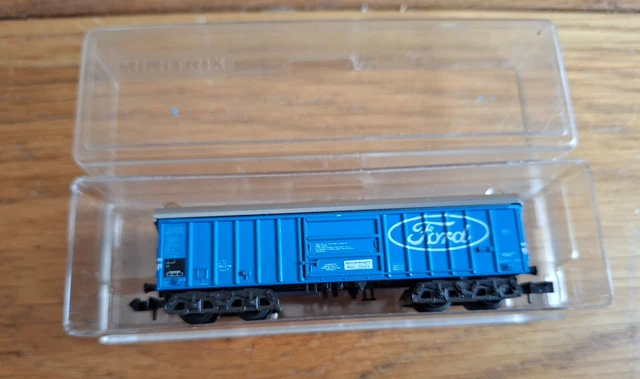MINITRIX N GAUGE Wagon – Ford Container Wagon – In Box £3.70 - PicClick UK