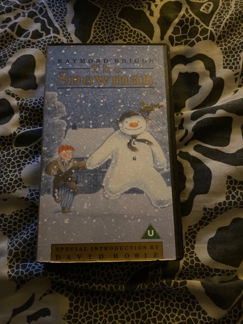 THE SNOWMAN BY Raymond Briggs, VHS Video, Introduction By David Bowie ...