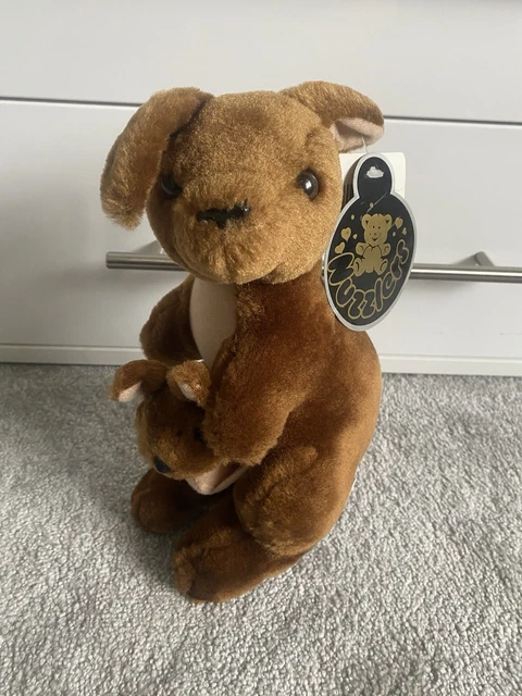 VINTAGE NUZZLERS KANGAROO and baby joey soft toy £5.92 - PicClick UK