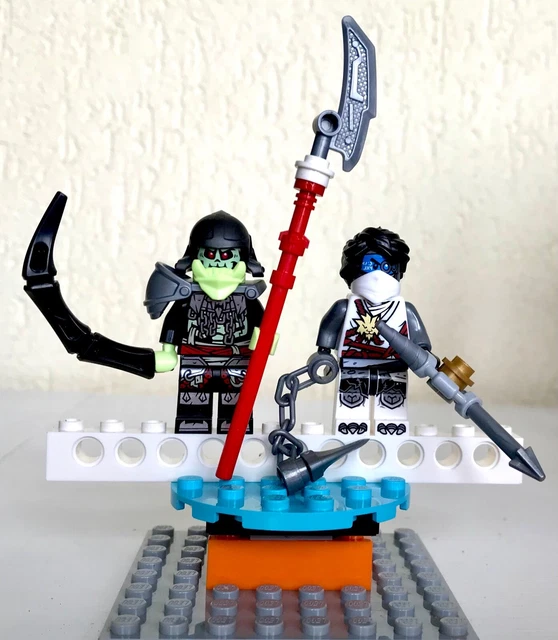 LEGO NINJAGO GREEN Bone Warrior + Zane Ice Ninja -2- 104 Bbb EUR 11,00 ...