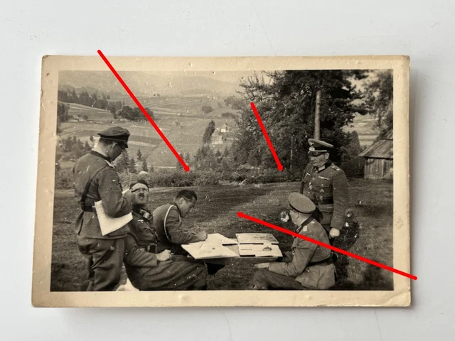 FOTO POLEN, GRAUDENZ in Pommern, Wehrmacht beim Karten lesen EUR 3,90 ...