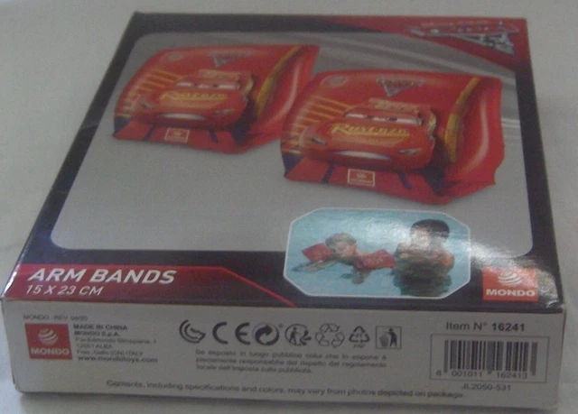 DISNEY PIXAR SIZE 15-30 kg Cars Inflatable Arm Bands To Aid Swimming £6 ...