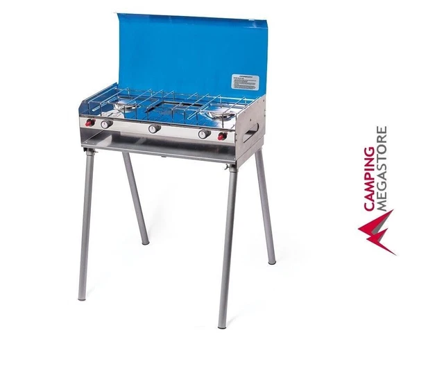 COMPANION RV 2 Burner Gas Stove And Grill With Legs Camping Cooking ...