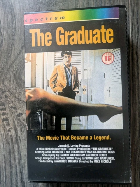 THE GRADUATE VHS Video Tape 1985 [Spectrum] Dustin Hoffman PAL £6.50 ...