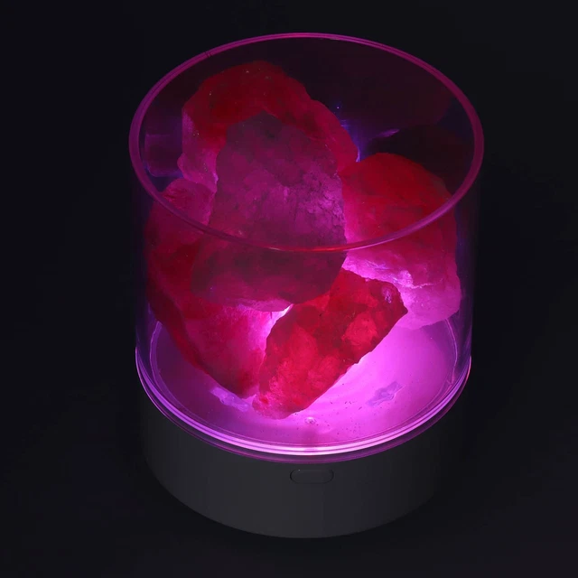 USB NIGHT LIGHT Innovative Table Lamp Air Purifying Crystal Salt Light ...