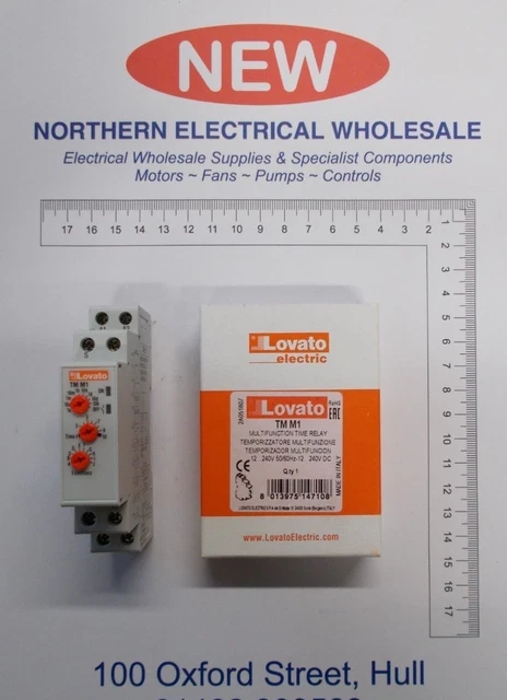 LOVATO TM M1 TMM1 Multifunction Timer Time Relay 12-240V AC/DC EUR 46 ...