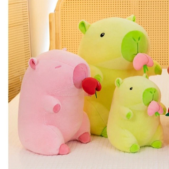 FLUFFY HONEY PEACH Capybara Plush Toy Capibara Anime Fluffty Toy ...
