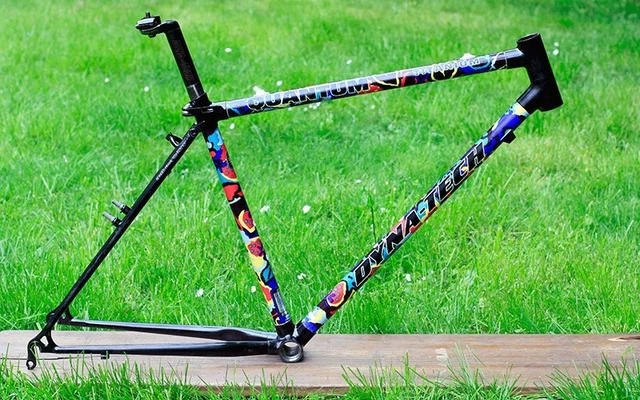 RALEIGH DYNA-TECH TITANIUM 1992 Rahmen 45cm Retro GT Kona XTR Brodie ...