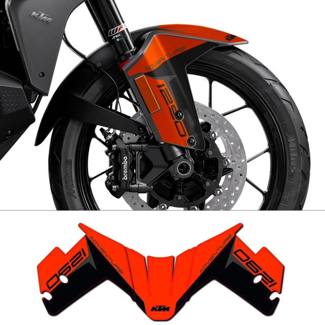 ADESIVI PARAFANGO ANTERIORE in Crystal per Ktm Super Adventure 1290 ...