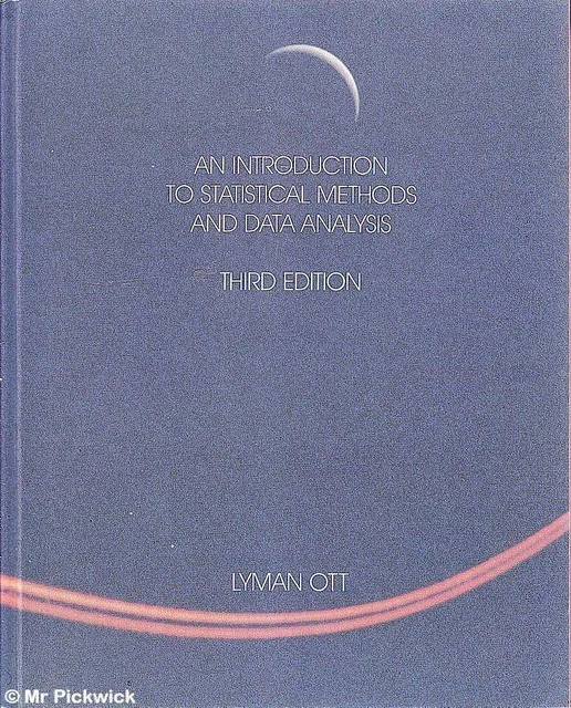 LYMAN OTT UNA INTRODUCCIÓN A MÉTODOS ESTADÍSTICOS Y ANÁLISIS DE DATOS HC Libro EUR 41,97 ...