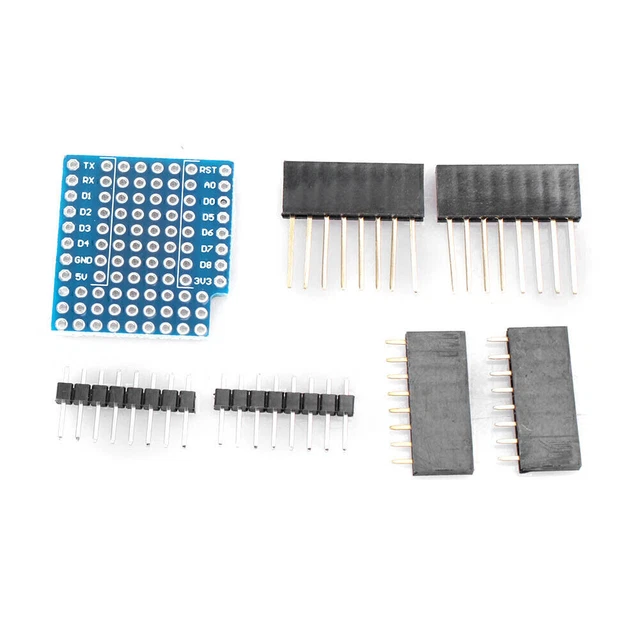 PROTOBOARD BREADBOARD SHIELD fit WeMos D1 Mini Double Sided Module ...