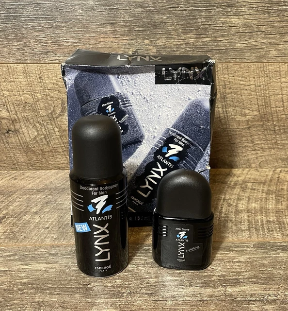 VINTAGE LYNX ATLANTIS Deodorant Spray After Shave Set Discontinued NEW ...