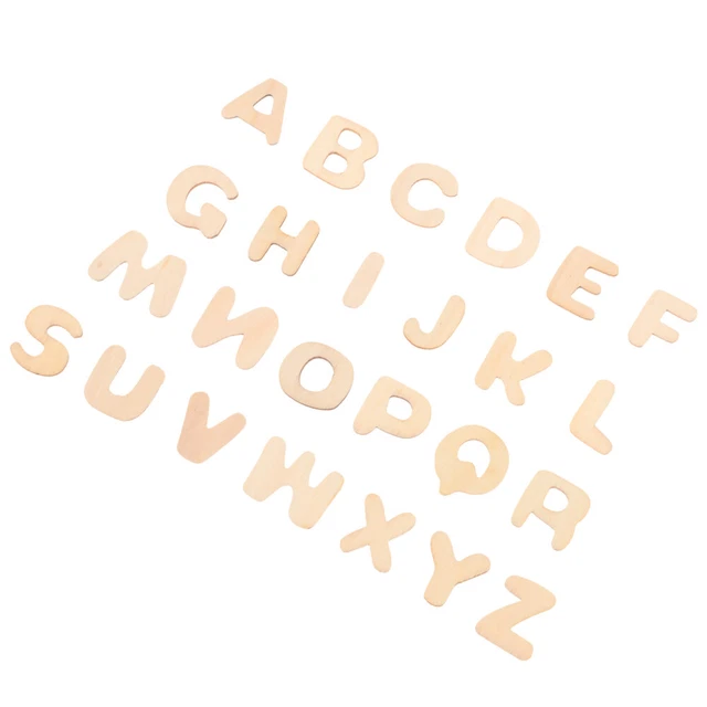 WOODEN CAPITAL LETTERS Crafts - Alphabet Chart for Daycares or Schools ...