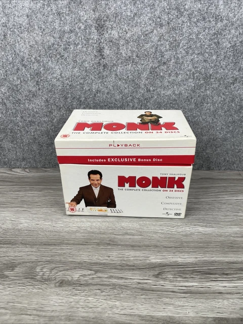 MONK, THE COMPLETE Collection DVD Box Set - Seasons 1-8 - UK Region 2 ...