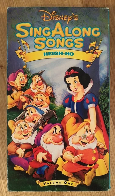 DISNEY'S SING ALONG Songs Snow White Heigh-Ho VHS 1994 Vol. 1 Disneys ...